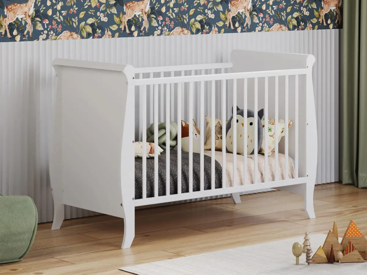Lettino Krevetac za bebe Misza Standard 120x60cm, Beli