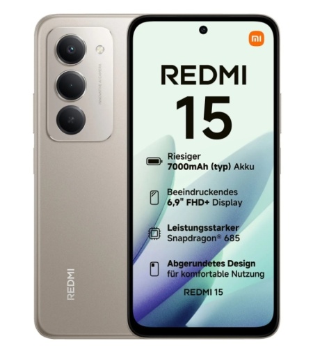 Xiaomi Redmi 15 128GB siva
