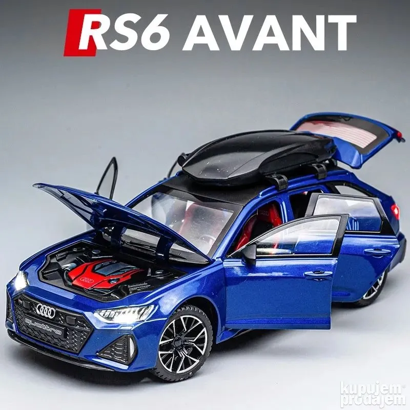 Audi RS6 1/24 Plavi – Audi RS6 1/24 Plavi
