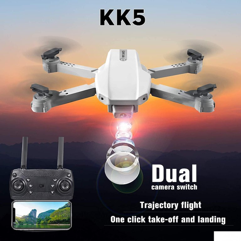 Dron KK5 Dron sa dve kamere 4K KK5 – Dron KK5 Dron sa dve kamere 4K KK5