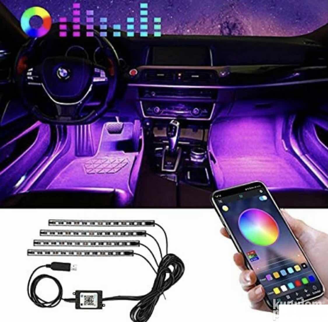 NOVO! Ambijentalno svetlo osvetljenje led Rgb+ aplikacija auto