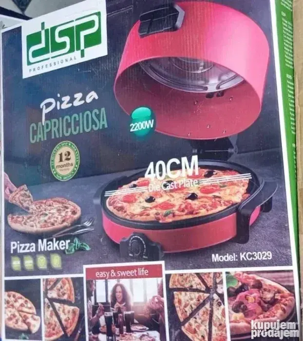 NOVO! Aparat za pecenje PIZZA elektricni aparat za picu,pica pekac