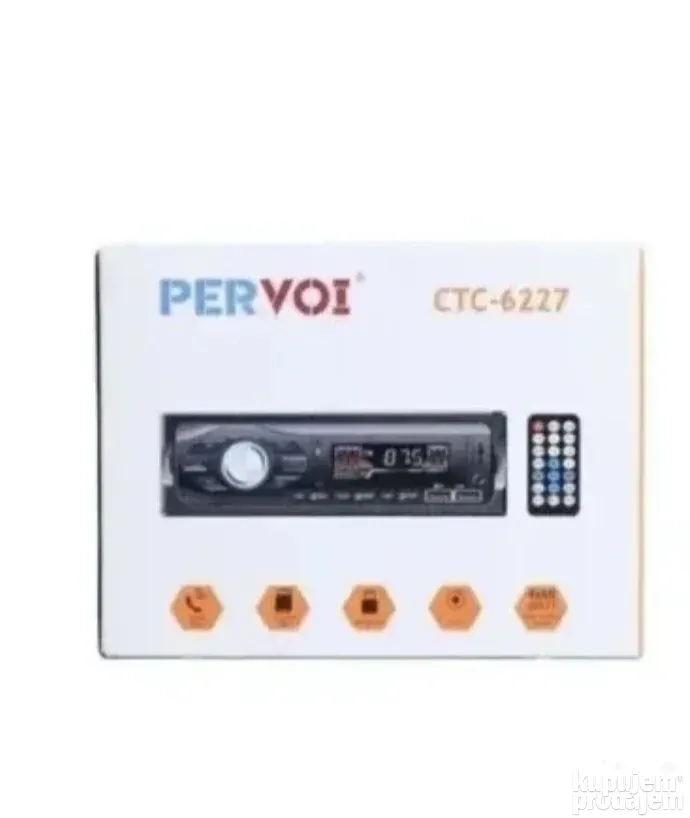 NOVO! Auto Radio FM Receiver MP3 CTC-6227