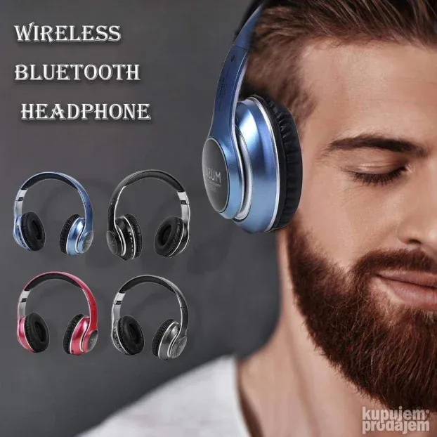 NOVO! Bežične Slusalice Bluetooth slušalice LED slusalice