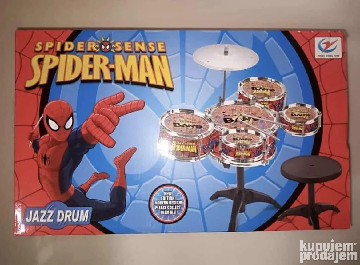NOVO! Bubnjevi za decu SPIDERMAN- deciji bubnjevi set