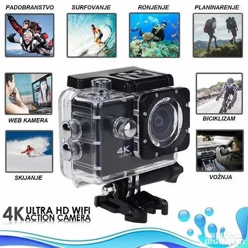 NOVO! Go pro akciona kamera, kamera go pro 4K ultra HD WIFI PROFI
