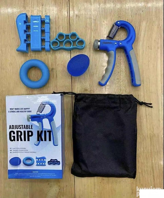 NOVO! grip za vežbanje ruku podlaktice opruga stiskavac 5 u 1 set