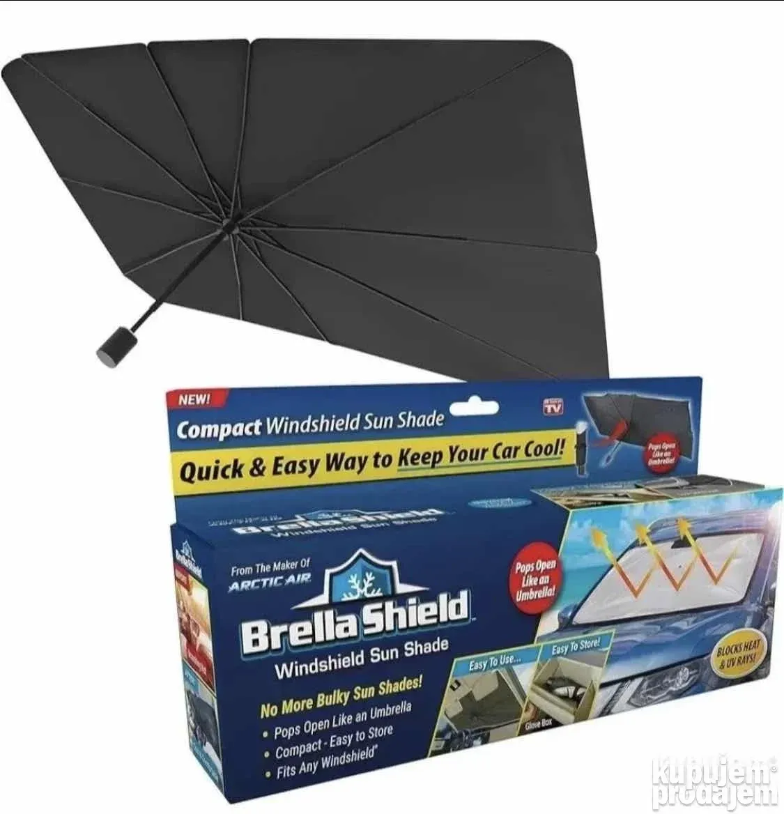 NOVO! kišobran za šoferku zaštita od sunca – brella shieds NOVO