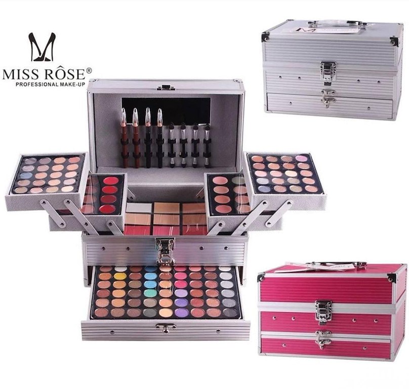 NOVO! Kofer Sminka Set Miss Rose Set Kofer Roze