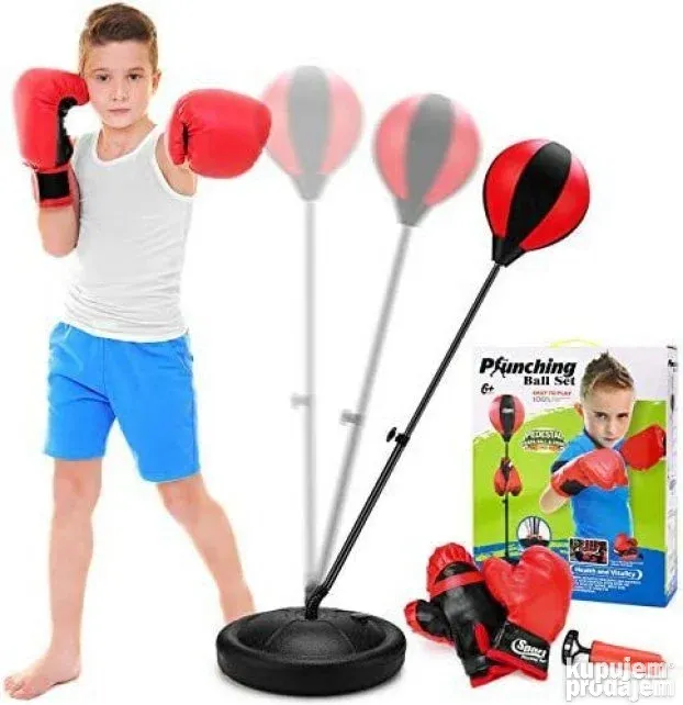 NOVO! Kruška sa rukavicama – Punching ball set (Za dečake)