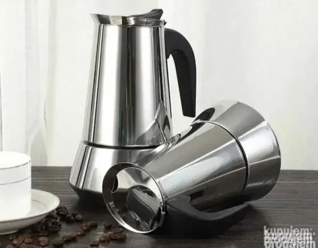 NOVO! Kuvalo za espreso Moka pot Aparat za kafu čelik Manji i Veći