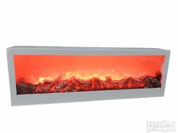 NOVO! LED Kamin-Imitacija Kamina BELI Crni 45x10x20