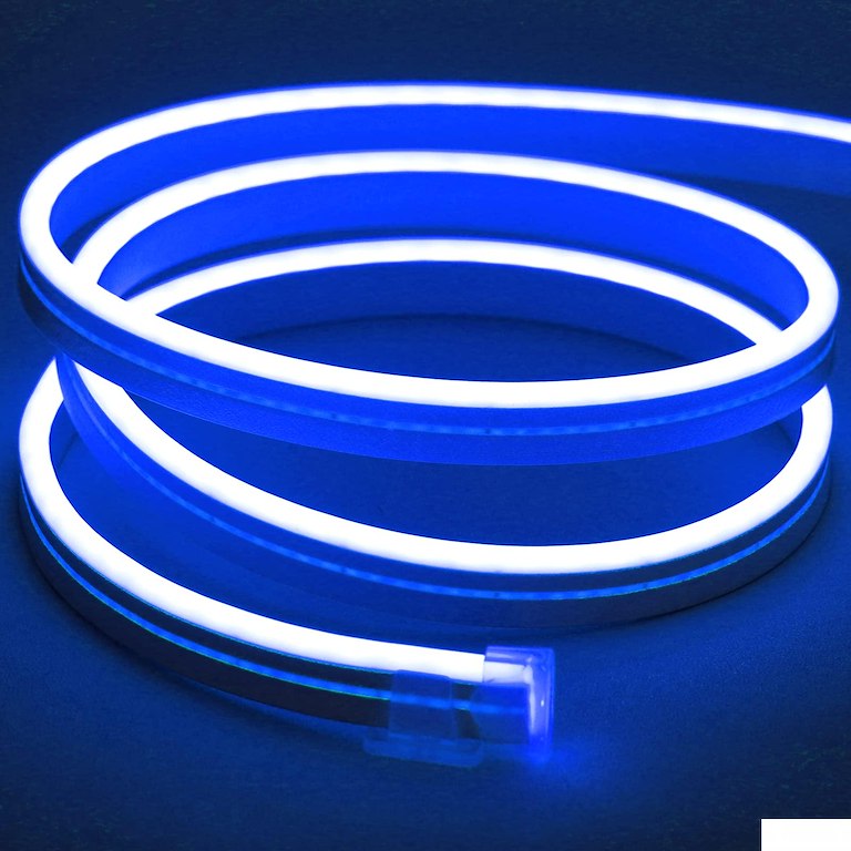 NOVO! LED NEON Fleksibilna Traka 5m Plava