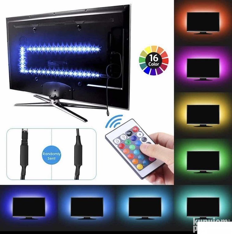 NOVO! Led traka RGB 5m usb TV dioda