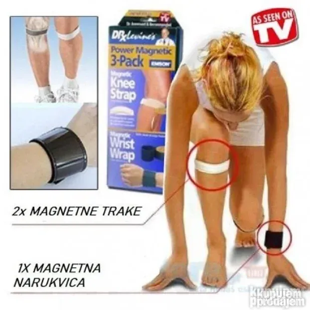 NOVO! Magnetna Traka za KOLENO – Dr Levines NOVO 3 TRAKE