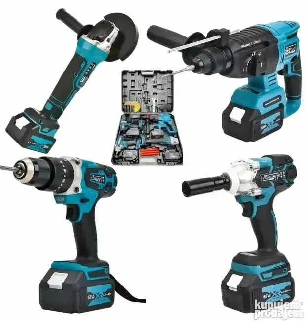 NOVO! Makita AKU set 4u1 aku alat 4u1 Makita aku hilti, brusilica