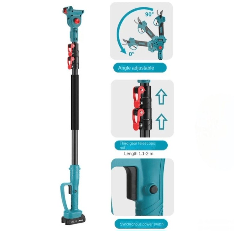 NOVO! Makita Aku Set Testera + Makaze 128v Dve Baterije Sa Teleskopom