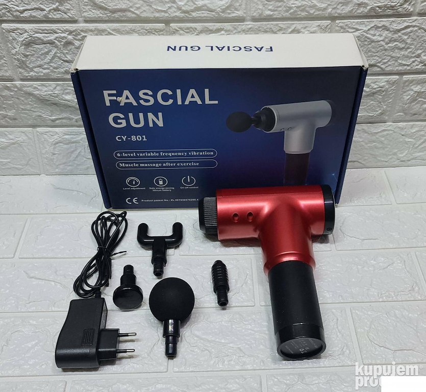 NOVO! Masazer pistolj fascial gun/cy-801 crveni
