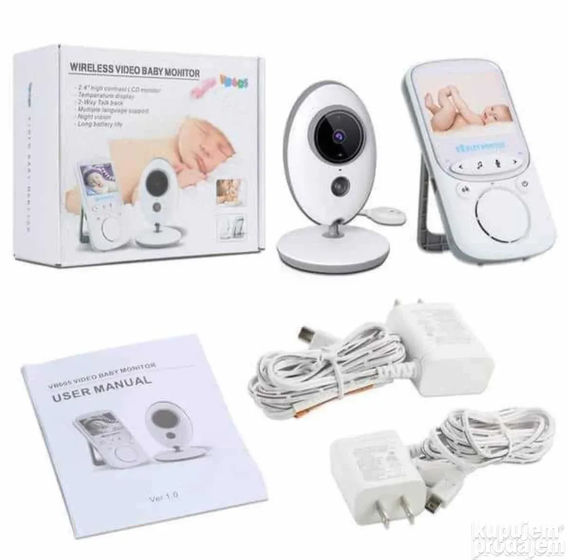 NOVO! Monitor za bebe-video nadzor za bebe-baby monitor