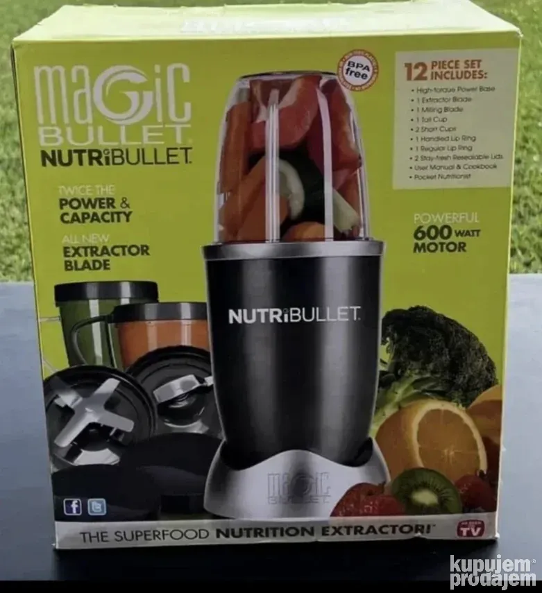 NOVO! Nutribullet Sokovnik /blender Nutri bulet CEO SET 12 delova