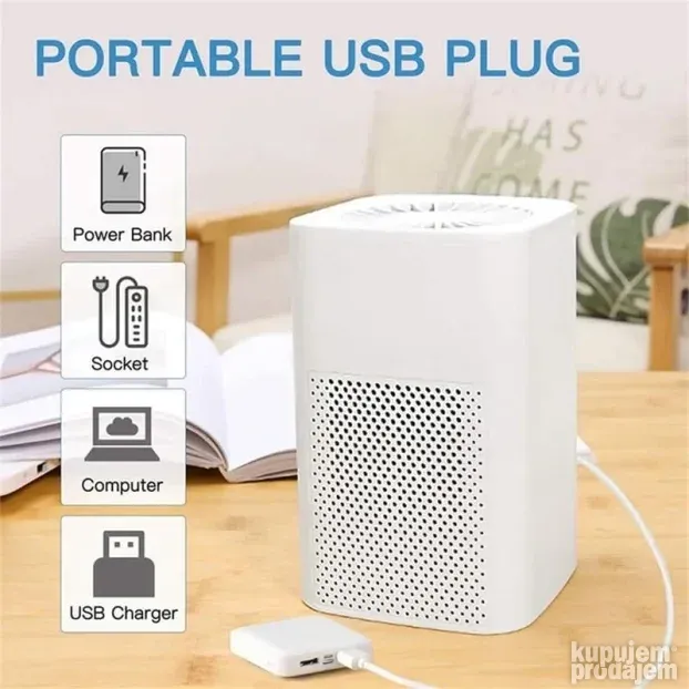 NOVO! Preciscivac vazduha Mini Air Purifier stoni filter USB