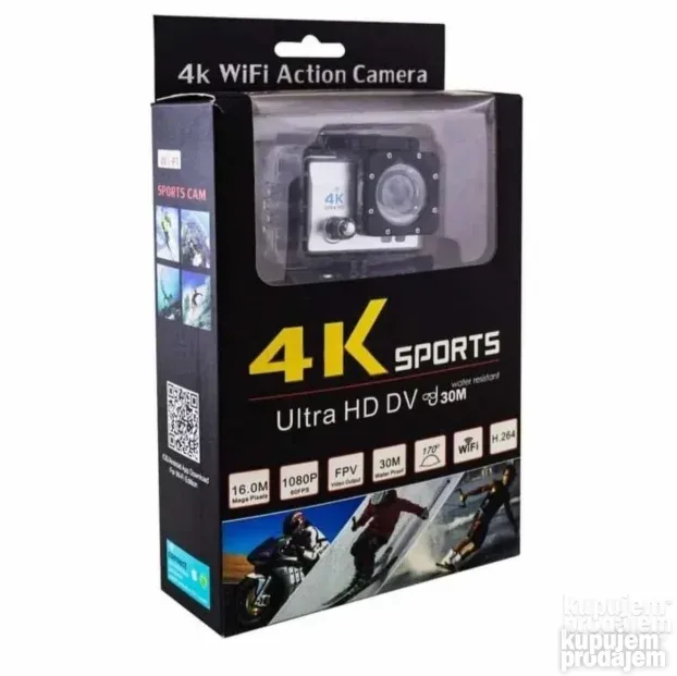 NOVO! Profi Kamera Go Pro Kamera 4k