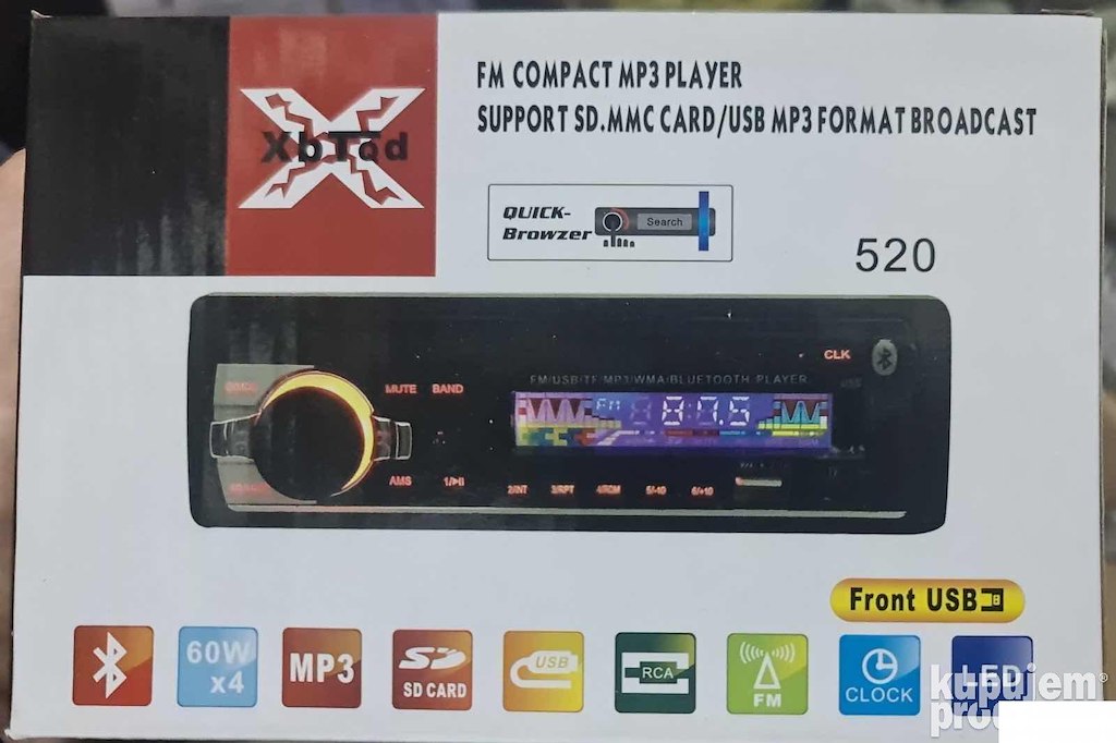 NOVO! Radio za auto blutut usb mp3 i 4-BT-520