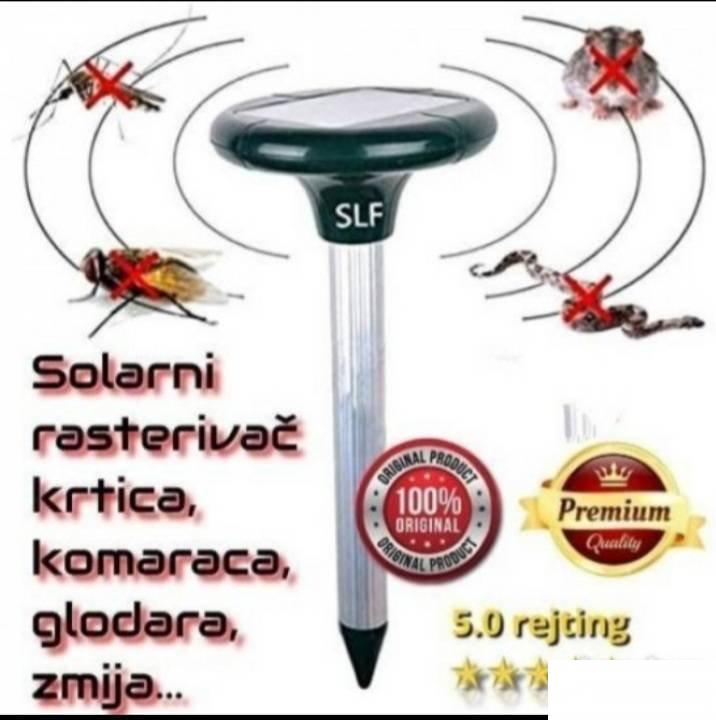 NOVO! Rasterivac krtica miseva komarca gmizavca solarni zmija