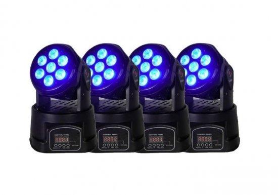 NOVO! Rotirajuce robo glave – Led robo glava 7 x 10 W Mooving Head