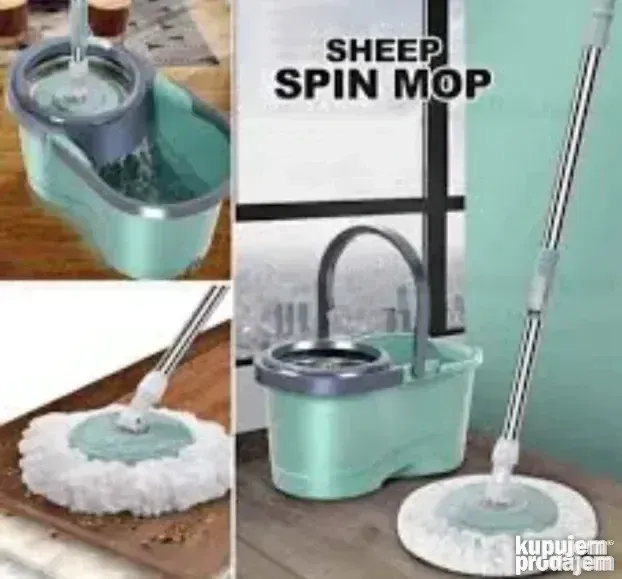 NOVO! Rotirajuci dzoger sa kantom Spin mop sa kantom Brisko + kofa