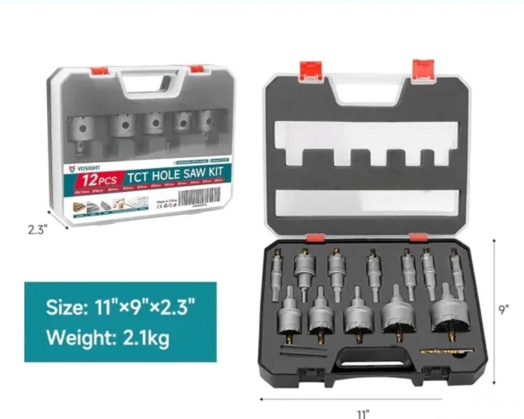 NOVO! Set Kruna Za Busenje Metala 12 Kom U Koferu