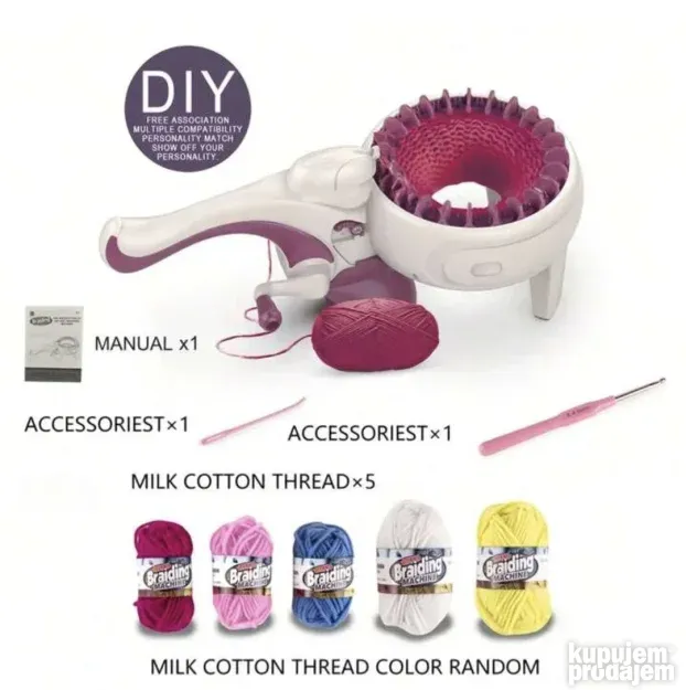 NOVO! Set za pletenje Vune Masina za pletenje VUNE Set za vunicu