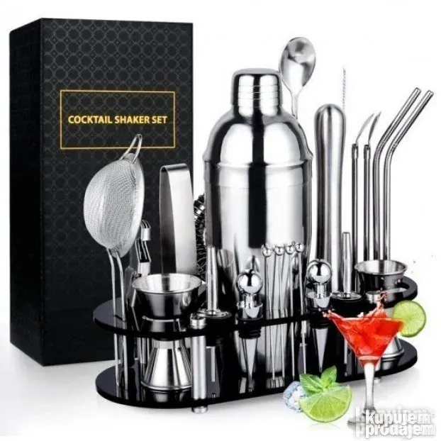 NOVO! Set za pravljenje koktela inox