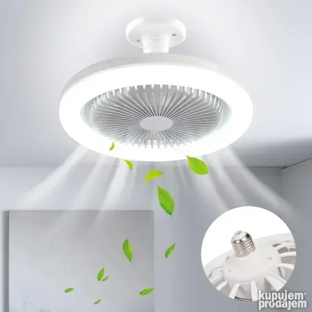 NOVO! Sijalica Ventilator Led sijalica ventilator + daljinski 2u1