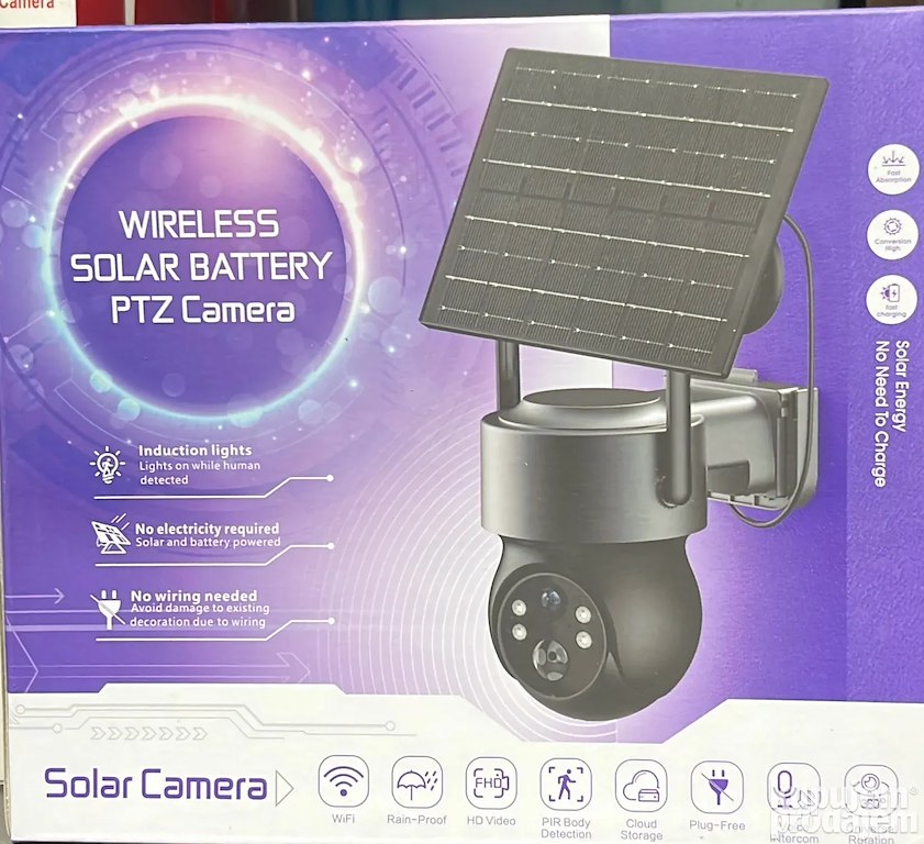 NOVO! Solarna Kamera-kamera-KAMERA WIFI PTZ Kamera-kamera-KAMERA