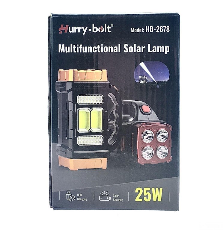 NOVO! Solarna Lampa Multifunkcionalna HB-2678 -25W