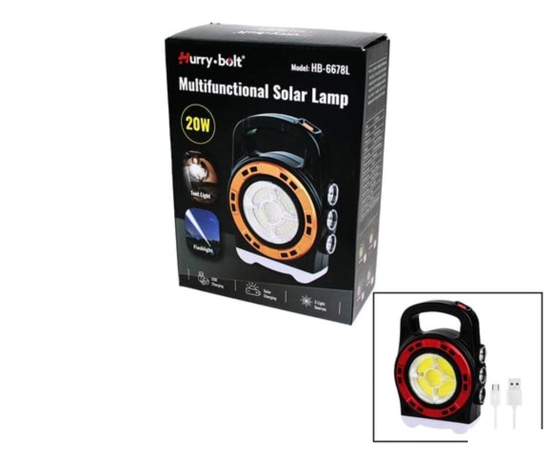 NOVO! Solarna Lampa Punjiva 20w -HB-6678L Usb