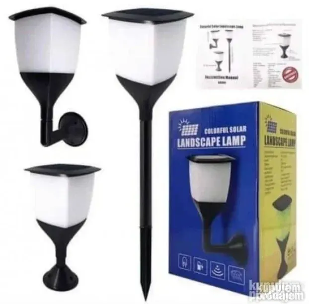 NOVO! Solarna lampa za dvoriste Lampa menja boje Lampa za dvoriste