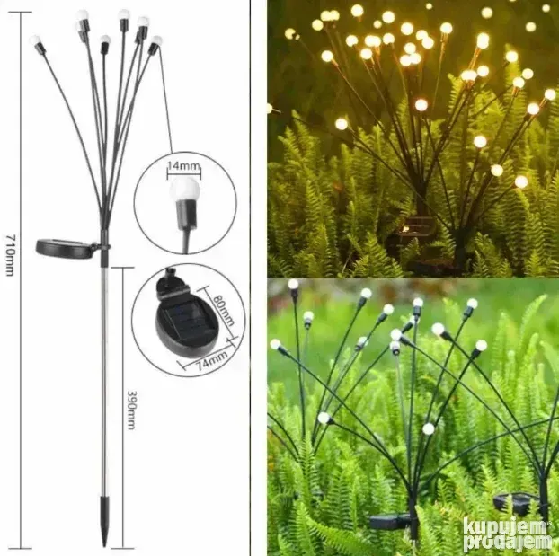 NOVO! Solarne lampice / solarne lampe 2 kom