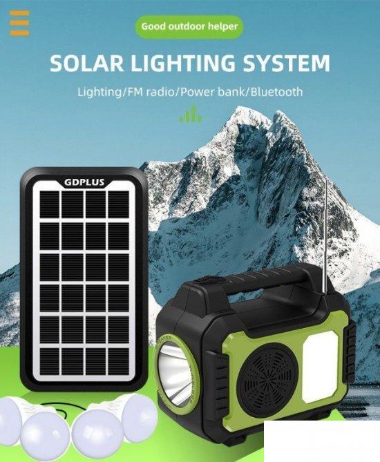 NOVO! Solarni sistem lampa zvucnik Blutut fM Powerbank / panel