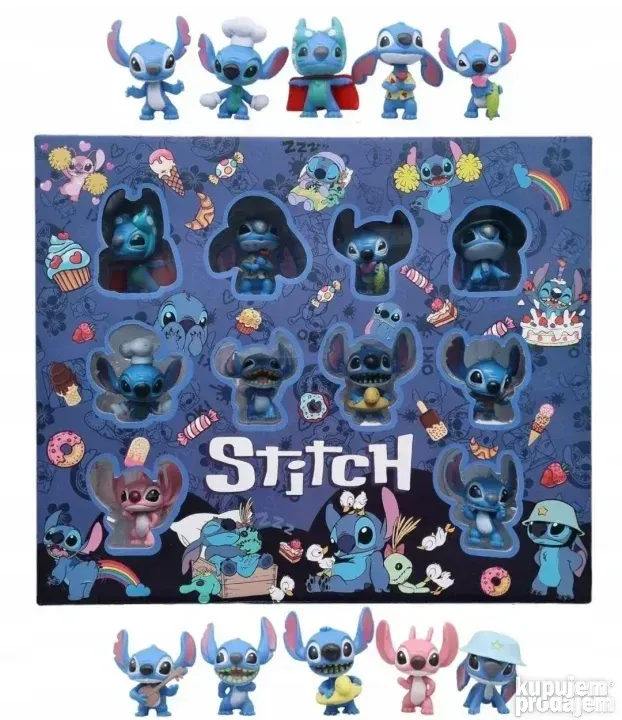 NOVO! Stitch set 10 kom