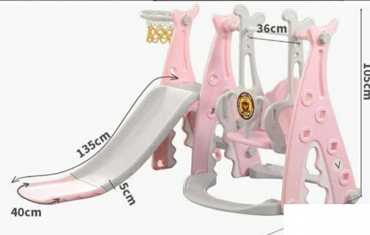 NOVO! Tobogan – ljuljaška – koš / 3 u 1 veliki set za decu