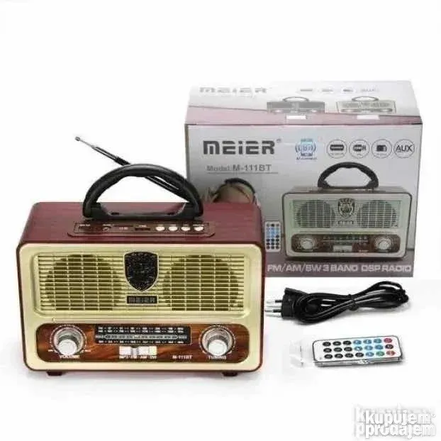 NOVO! Tranzistor retro radio, radio retro M-111BT
