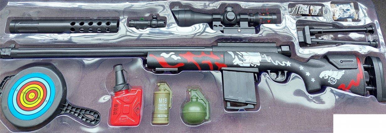 NOVO! Velika Puska snajper da decu sa laserom i gel kuglicama