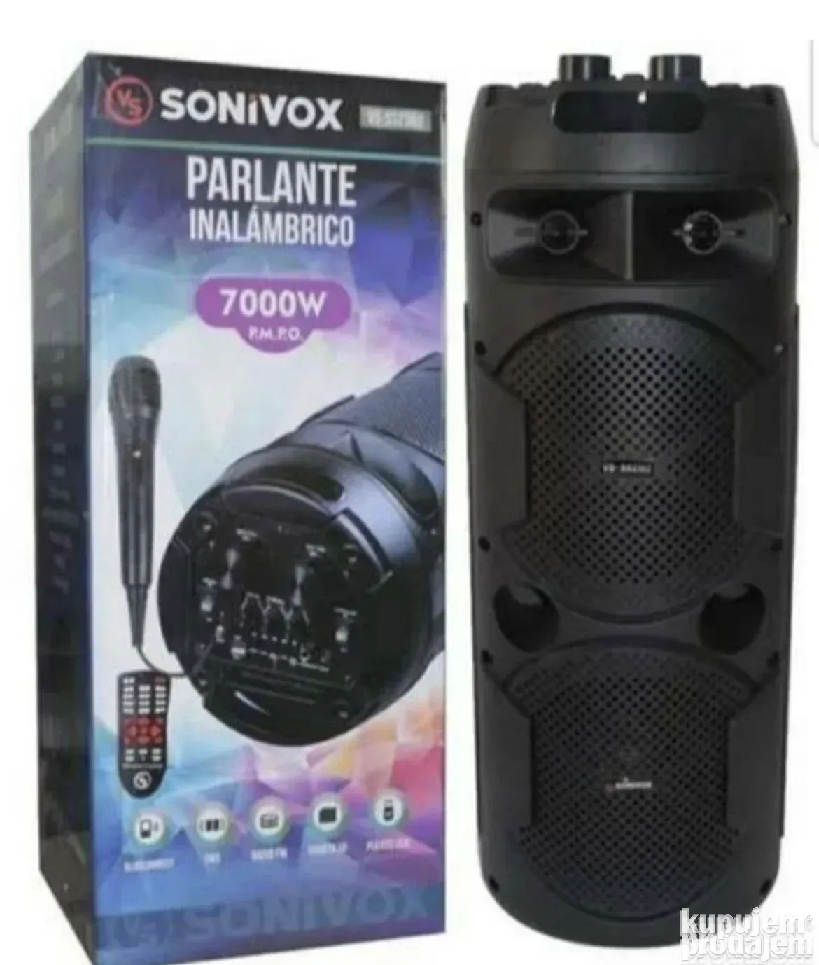 NOVO! Veliki karaoke blutut zvučnik – Sonivox SS-2362 7000W