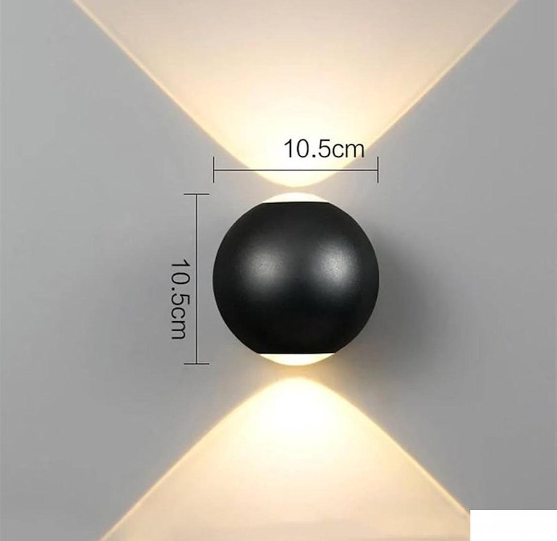 NOVO! Zidna Lampa Moderna 6w Dekorativna Za Kuce I Zgrade