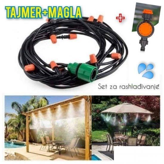 Set Za Vodenu Maglu 10m + Tajmer za zalivanje – Set Za Vodenu Maglu 10m + Tajmer za zalivanje