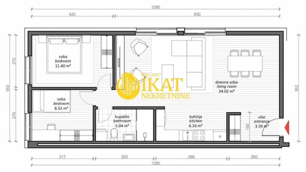 Internacionalnih brigada, Trosoban stan na prodaju, 68m2, 310.909€