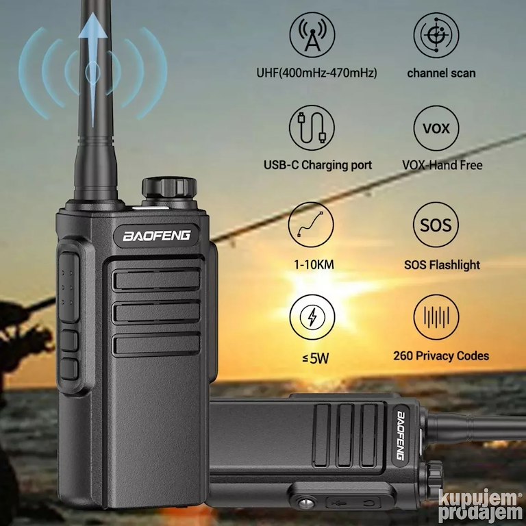 Toki Voki Baofeng 999s Motorola 2 kom Vodootporne – Toki Voki Baofeng 999s Motorola 2 kom Vodootporne