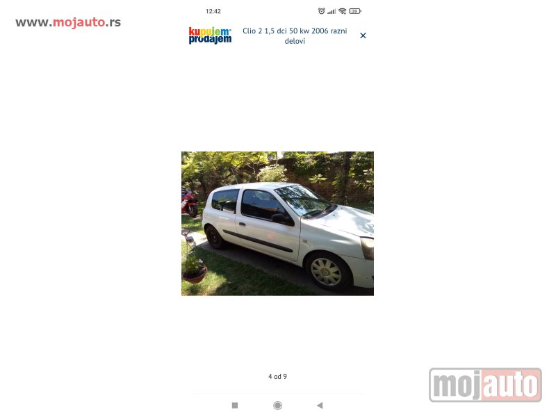Clio 2 1.5 dci 50 kw razni delovi